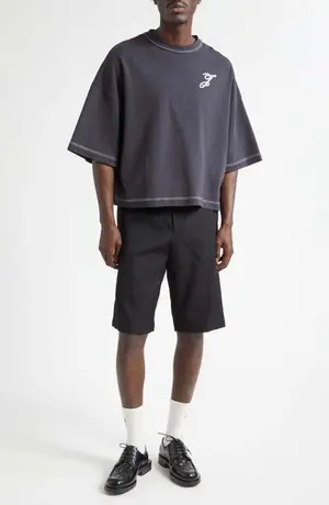 Jacquemus Le T-shirt Letro Embroidered Monogram T-shirt