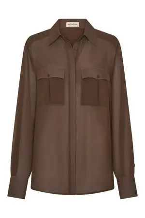 NICHOLAS Chloe Shirt - Espresso