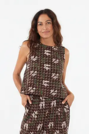 Ace & Jig Nola Reversible A-line Tank Top - Atrium