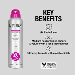 KENRA PROFESSIONAL 15 Volumizing Spray Clay 4 Oz - N/a
