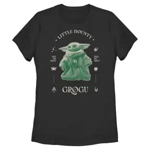 STAR WARS: THE MANDALORIAN AND GROGU Little Bounty Graphic T-shirt - Black