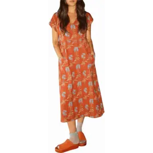 Ace & Jig Antoine V-neck Pocket Dress - Birdcage