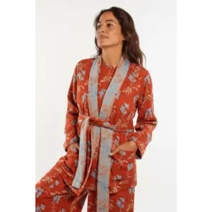Ace & Jig Ryan Wraparound Robe Jacket Birdcage