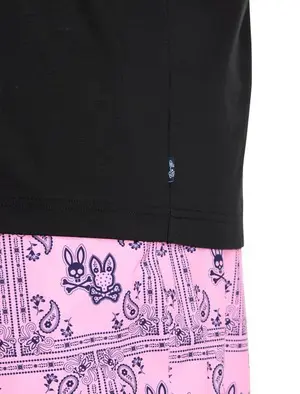Psycho Bunny Big & Tall Oscar Relaxed-fit Graphic Tee - Black
