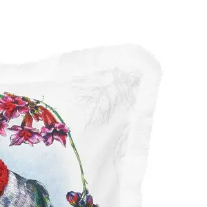 C&F HOME Botanical Hummingbird Hd Printed Cotton Blend Accent Throw Pillow 18" X 18