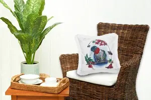 C&F HOME Botanical Hummingbird Hd Printed Cotton Blend Accent Throw Pillow 18" X 18