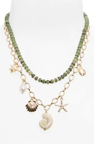 Bp. Set Of 2 Bead & Charm Necklaces