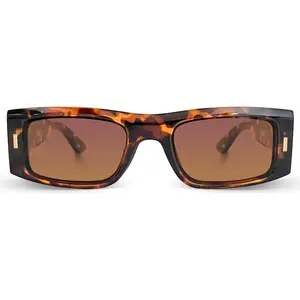 YOUZEY Jet Rectangle Sunglasses Tortoise