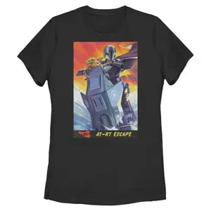STAR WARS: THE MANDALORIAN AND GROGU Star Wars The Mandalorian And Grogu At Rt Escape Graphic T-shirt - Black