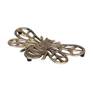 GALLERIE II Bee Metal Serving Kitchen Trivet 4.65" X 7.87
