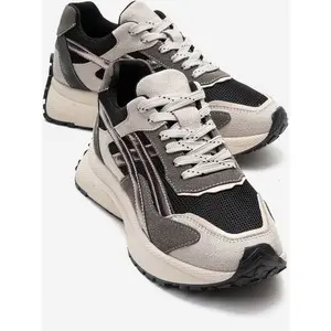 PROLOGUE SHOES Calina Lace-up Sneaker Black