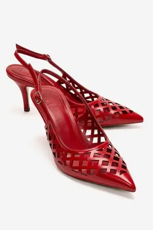 PROLOGUE SHOES Jever Stiletto Pump Red