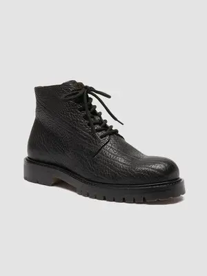 Officine Creative Boss 011 Leather Boots - Black