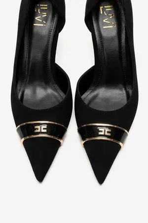 PROLOGUE SHOES Kendra Pointed Toe Stiletto Pumps - Black
