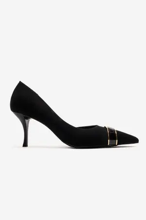 PROLOGUE SHOES Kendra Pointed Toe Stiletto Pumps - Black