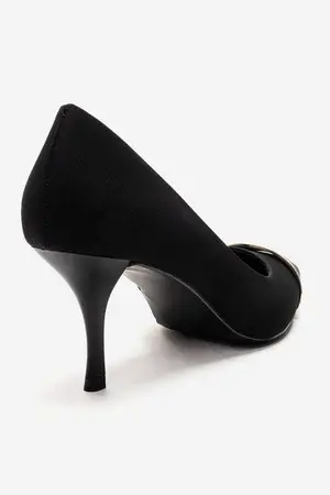 PROLOGUE SHOES Kendra Pointed Toe Stiletto Pumps - Black