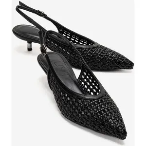 PROLOGUE SHOES Orelis Kitten Heel Pump - Black