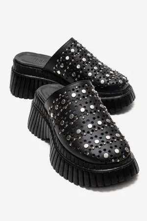 FOREVER & ALWAYS SHOES Harlow Leather Platform Sandals