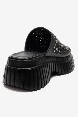FOREVER & ALWAYS SHOES Harlow Leather Platform Sandals