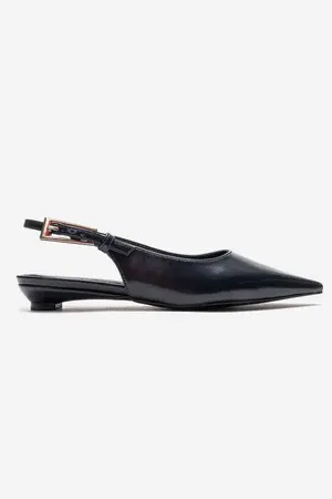 PROLOGUE SHOES Jenna Slingback Pointed Toe Pump - Navy
