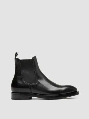 Officine Creative Ortega 003 Leather Chelsea Boots - Black