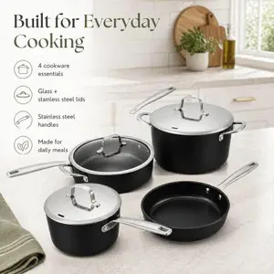 ALVA Maestro 7-piece Ceramic Nonstick Cookware Setinduction & Oven Safe
