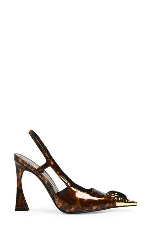 Jeffrey Campbell Sorcerer Pointed Toe Slingback Pumps - Tortoise Combo