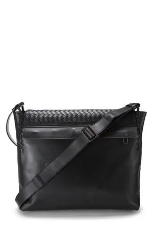 Bottega Veneta Intrecciato Flap Pocket Messenger Bag