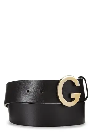 Gucci G Buckle Leather Belt