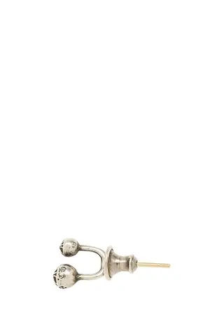 Chrome Hearts Sterling Filigree Cross Ball Stud Earring