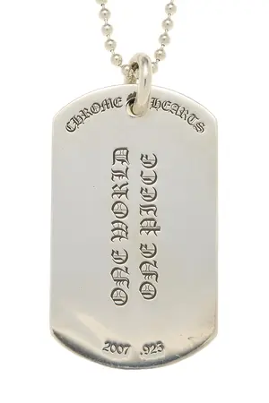 Chrome Hearts Sterling Dog Tag Chain