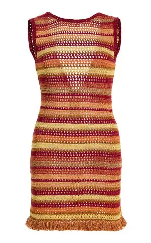 Escvdo Nevado Crocheted Mini Dress - Multi