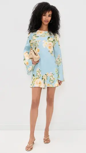 Hemant & Nandita Floral Print Mini Dress