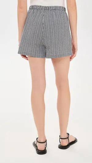 Rails Jenner Gingham Check Shorts - Black Gingham