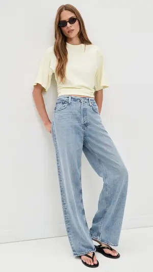 AGOLDE Low Slung Baggy Flyweight Jeans - Reset