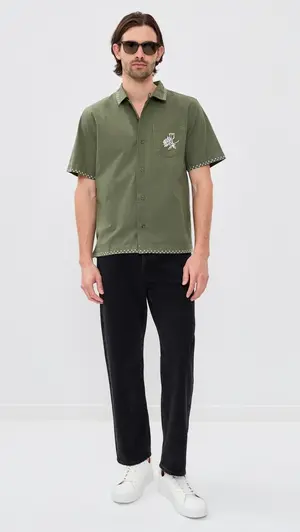 SERVICE WORKS Border Shirt - Olive