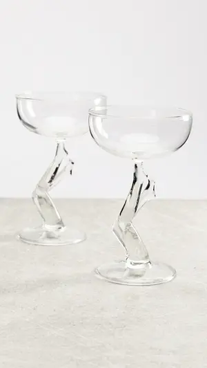 FAZEEK Tiptoe Coupes Set Of 2