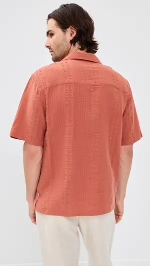 WAX LONDON Double Weave Didcot Shirt