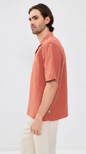 WAX LONDON Double Weave Didcot Shirt