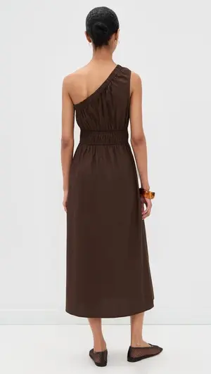 Rails Selani One-shoulder Midi Dress - Espresso