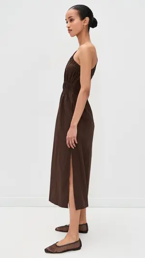 Rails Selani One-shoulder Midi Dress - Espresso