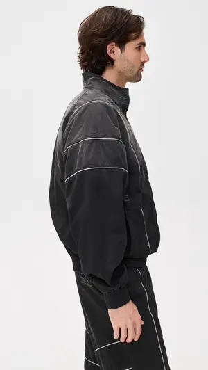Off-White Ombré Track Jacket With Logo Graphics