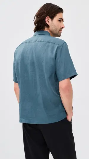 Theory Irving Relaxed Linen Shirt