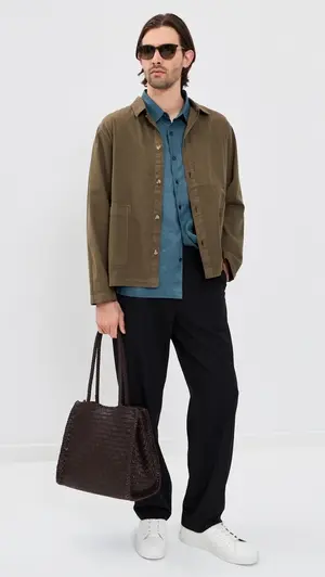 Theory Irving Relaxed Linen Shirt