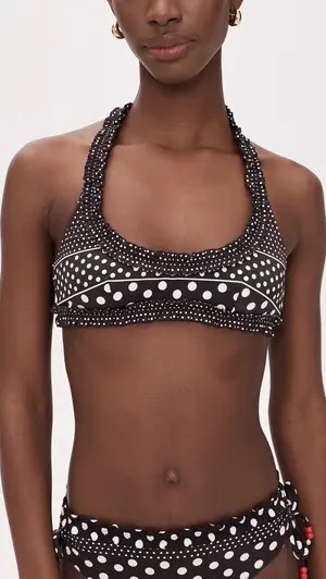 DAMSON MADDER Cove Bikini Top - Brown
