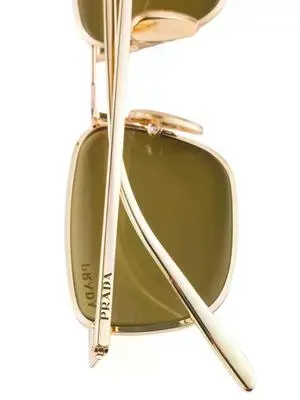 Prada Sunglasses With Logo - Gold