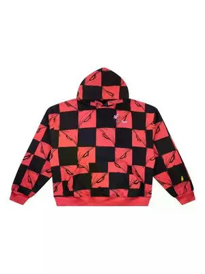 ANTI PROMO Check-pattern Hoodie