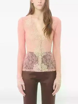 Valentino Garavani Stretch Lace Cardigan - Pink