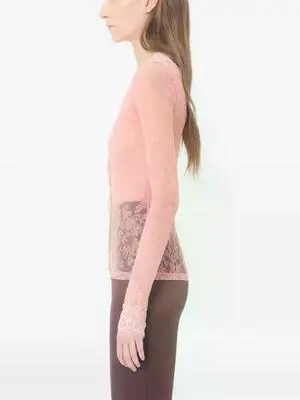 Valentino Garavani Stretch Lace Cardigan - Pink