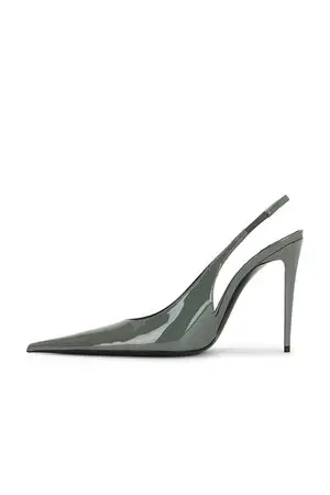Saint Laurent Guermantes 110 Slingback Pump - Graphite